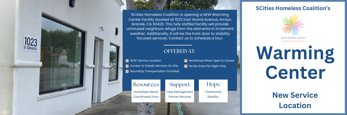 Warming Center | 5Cities Homeless Coalition